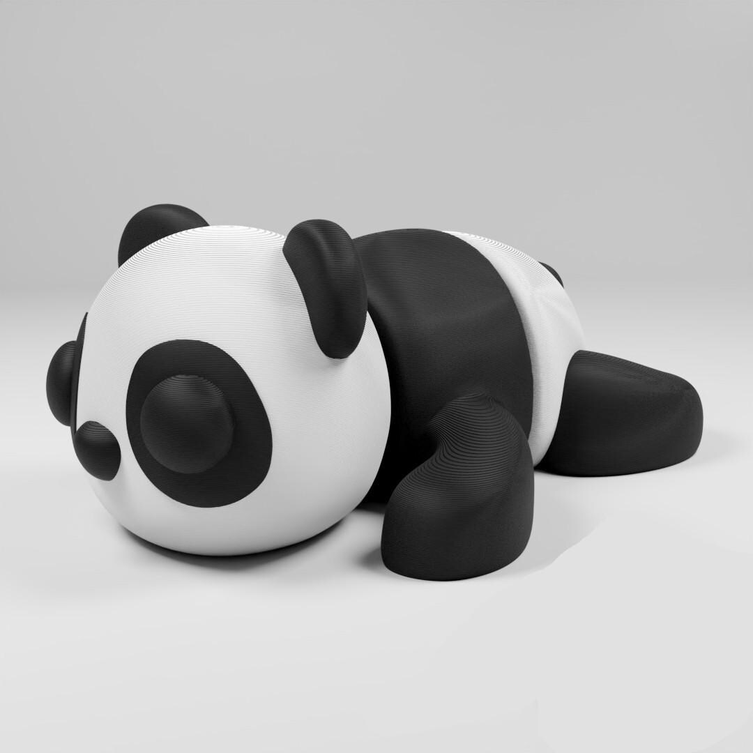 3D Printed Articulated Panda Multicolour-gift-figurine - Etsy