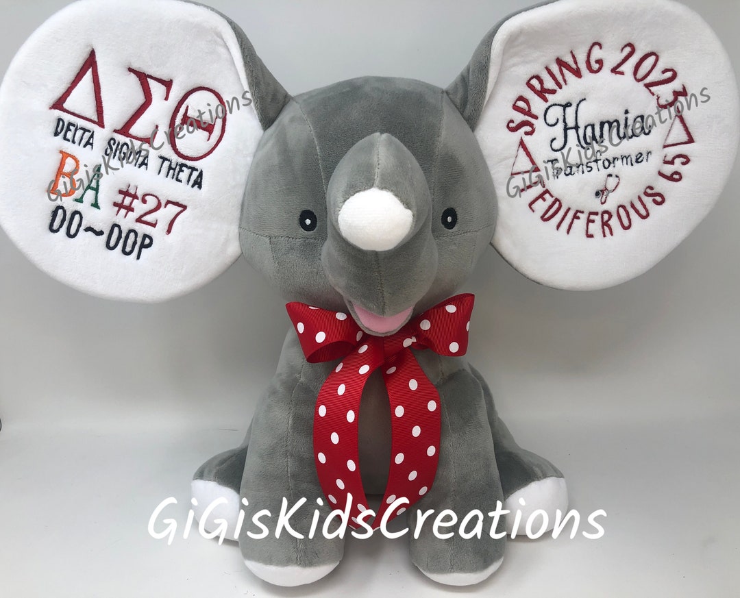 Delta Sigma Theta Sorority Elephant Crossing Gift DST Rush Soro ...