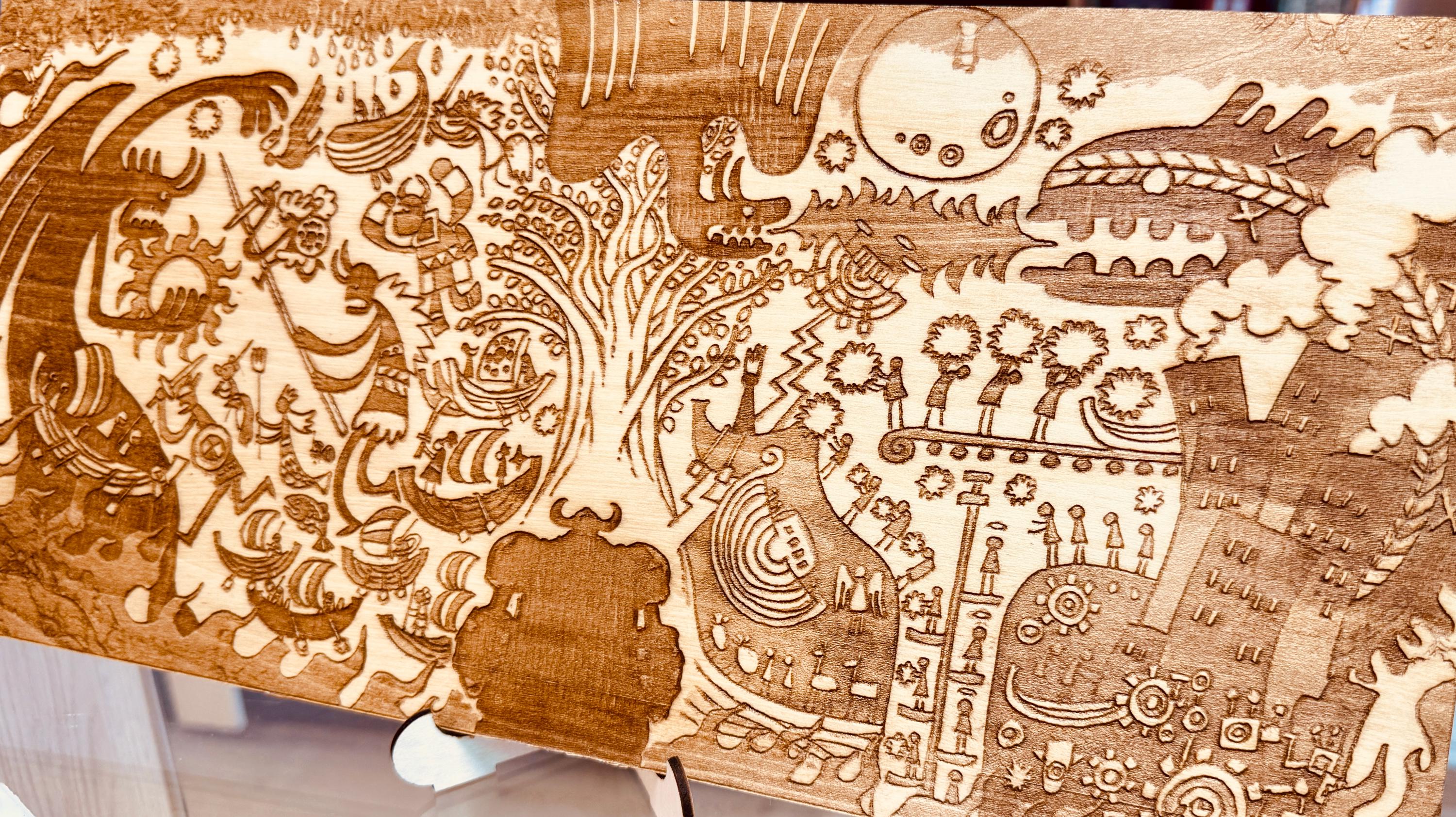 One Piece Story Fresco File for All Materials, Laser Engraving - Xtool ...