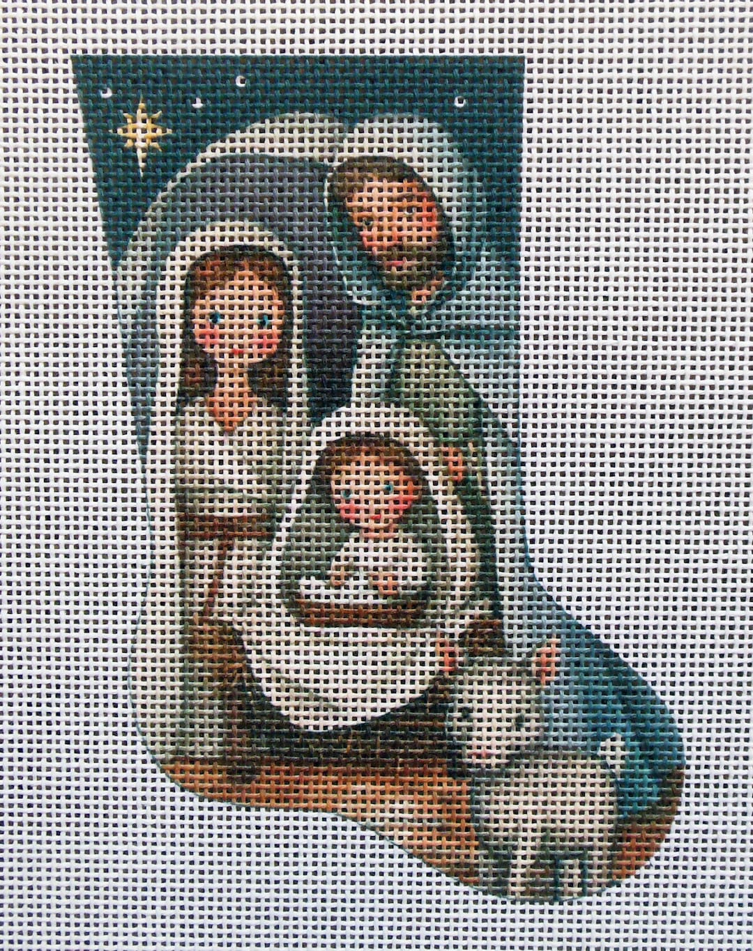 Nativity Mini Stocking Needlepoint Canvas - Etsy