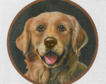 Golden Retriever Needlepoint Canvas - Etsy