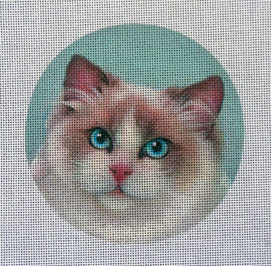Ragdoll Cat Needlepoint Canvas - Etsy