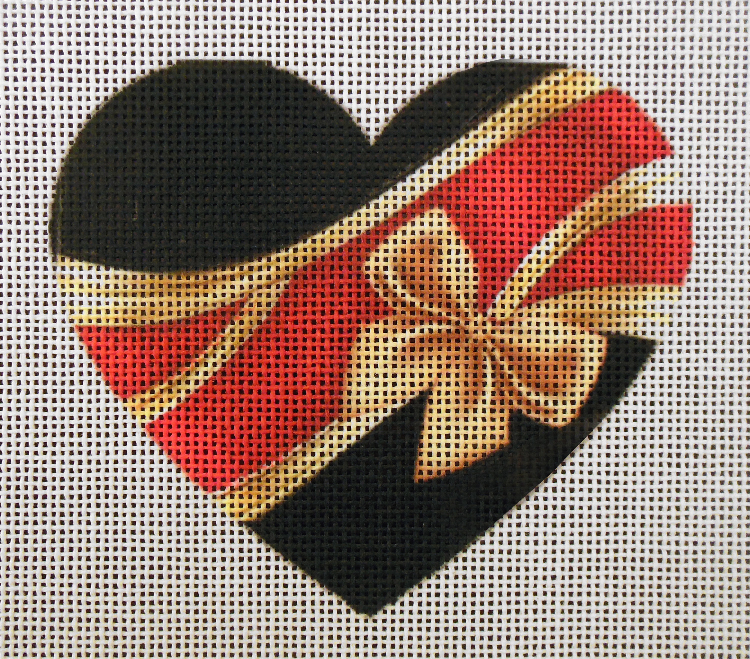Uptown Heart Needlepoint Canvas - Etsy