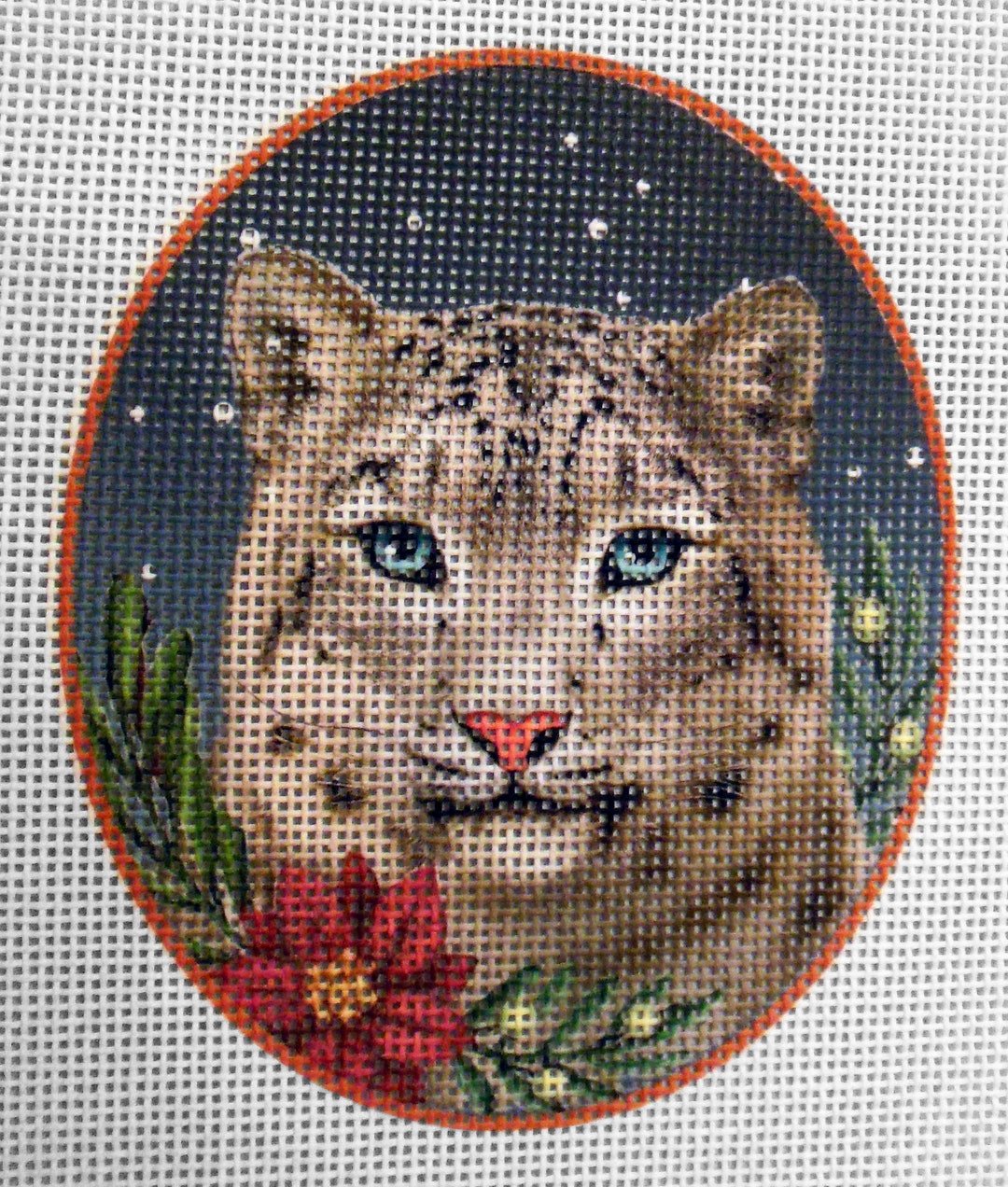 Christmas Snow Leopard Ornament - Etsy