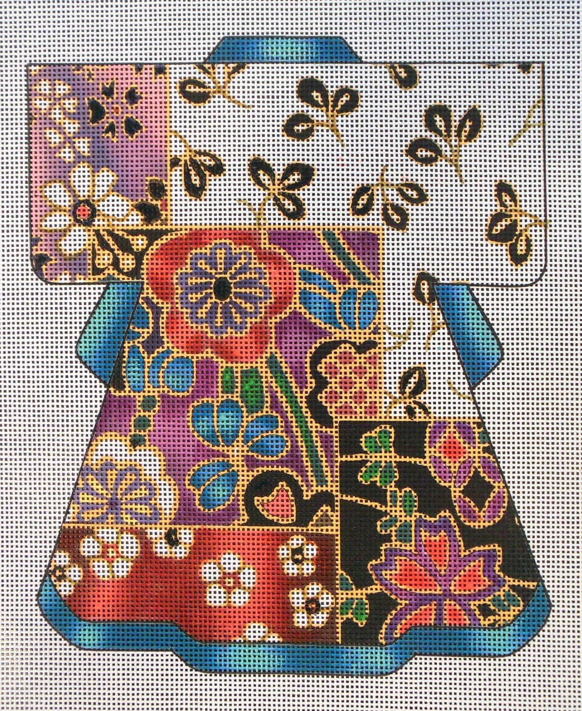 Silk Scarves Kimono Needlepoint Canvas - Etsy