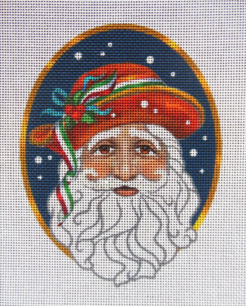 ITALIAN FATHER CHRISTMAS Needlepoint Canvas Ornament - Etsy