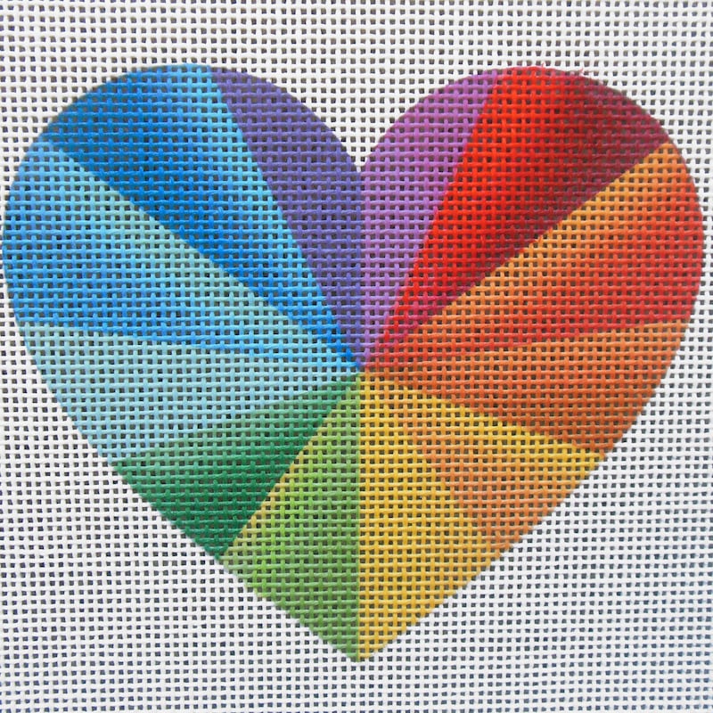 Rainbow Needlepoint - Etsy