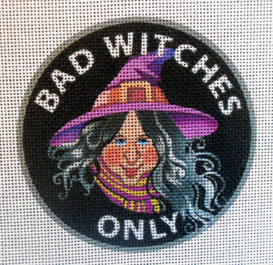 Bad Witches 2 Halloween Needlepoint Canvas - Etsy