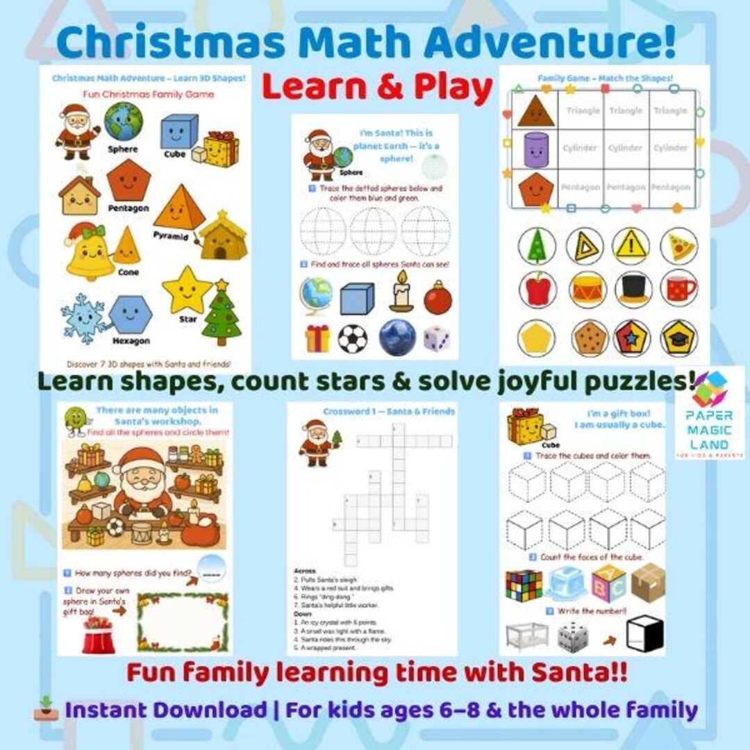 Christmas Family Games | Adventure Time Math Worksheets | Counting ...