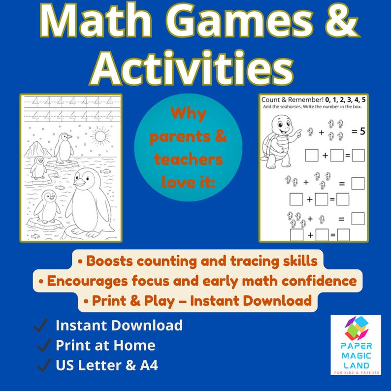 Math Games With Ocean Animals | Counting & Tracing Numbers 0–5 ...