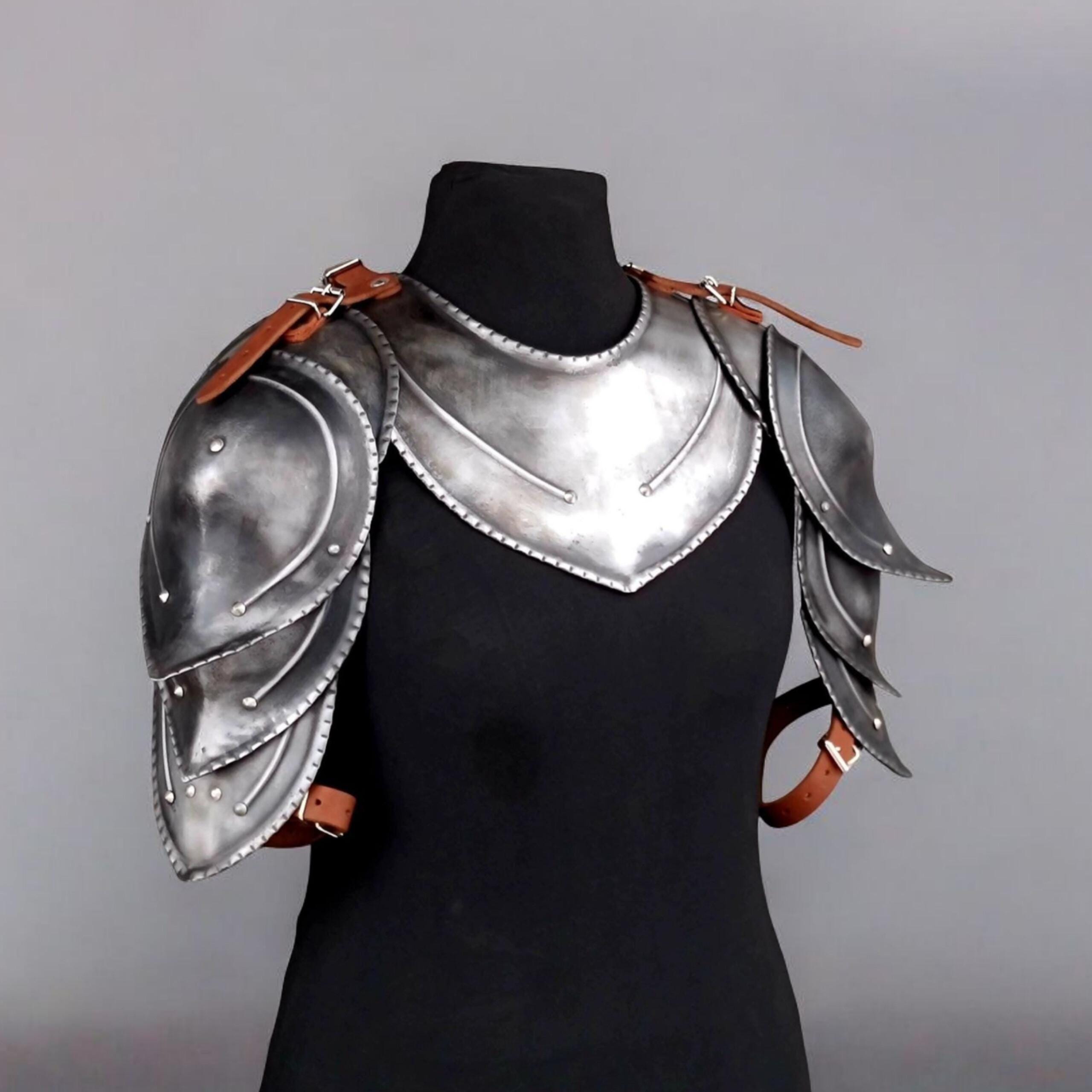 Medieval Shoulder Armor Pauldron – Knight Metal Shoulder Plate for LARP ...