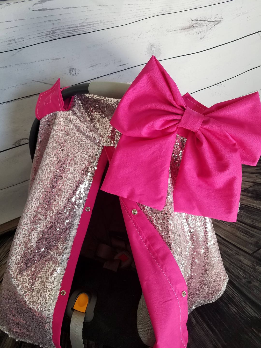 Silver Sequin Carseat Cover, Baby Shower Gift, Newborn Girl Gift, Baby ...