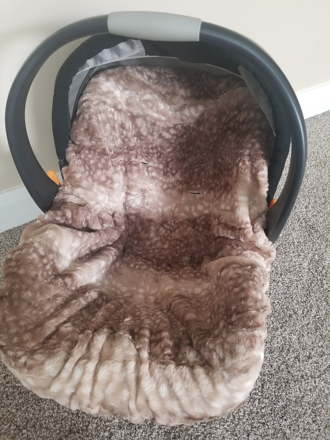 Infant Minky Car Seat Liner Infant Carrier Cover Baby Car - Etsy