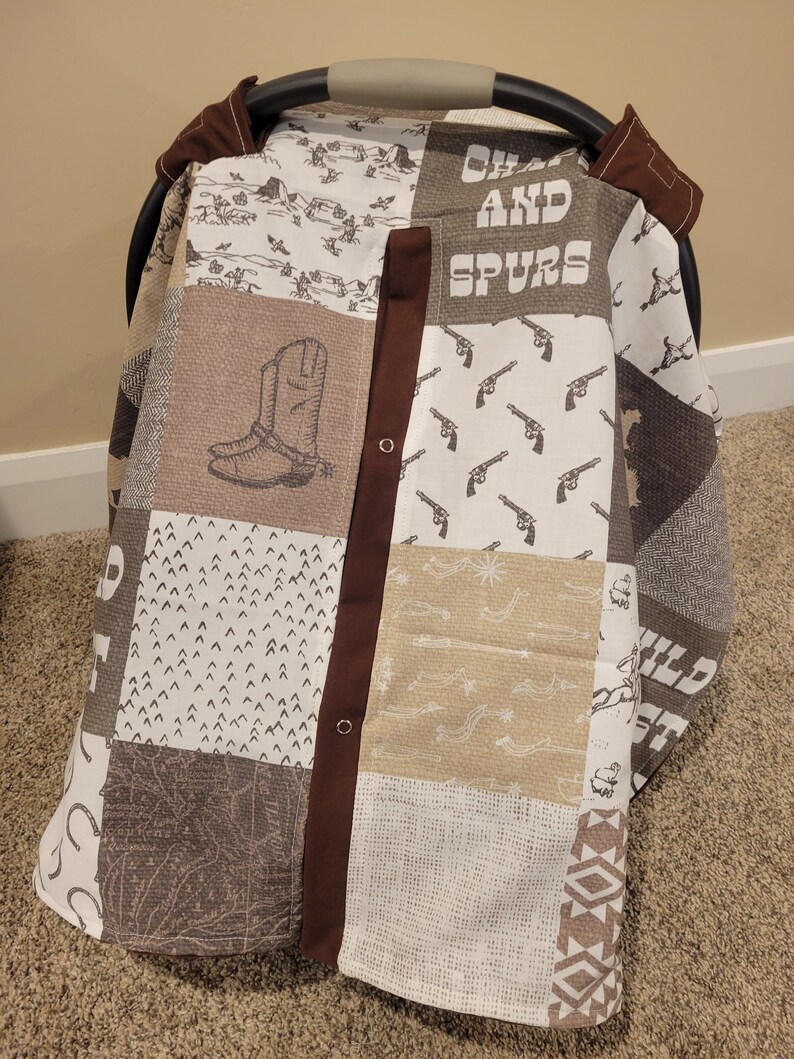 Farm Carseat Cover, Western Farm Wild West, Baby Shower Gift, Baby Boy ...