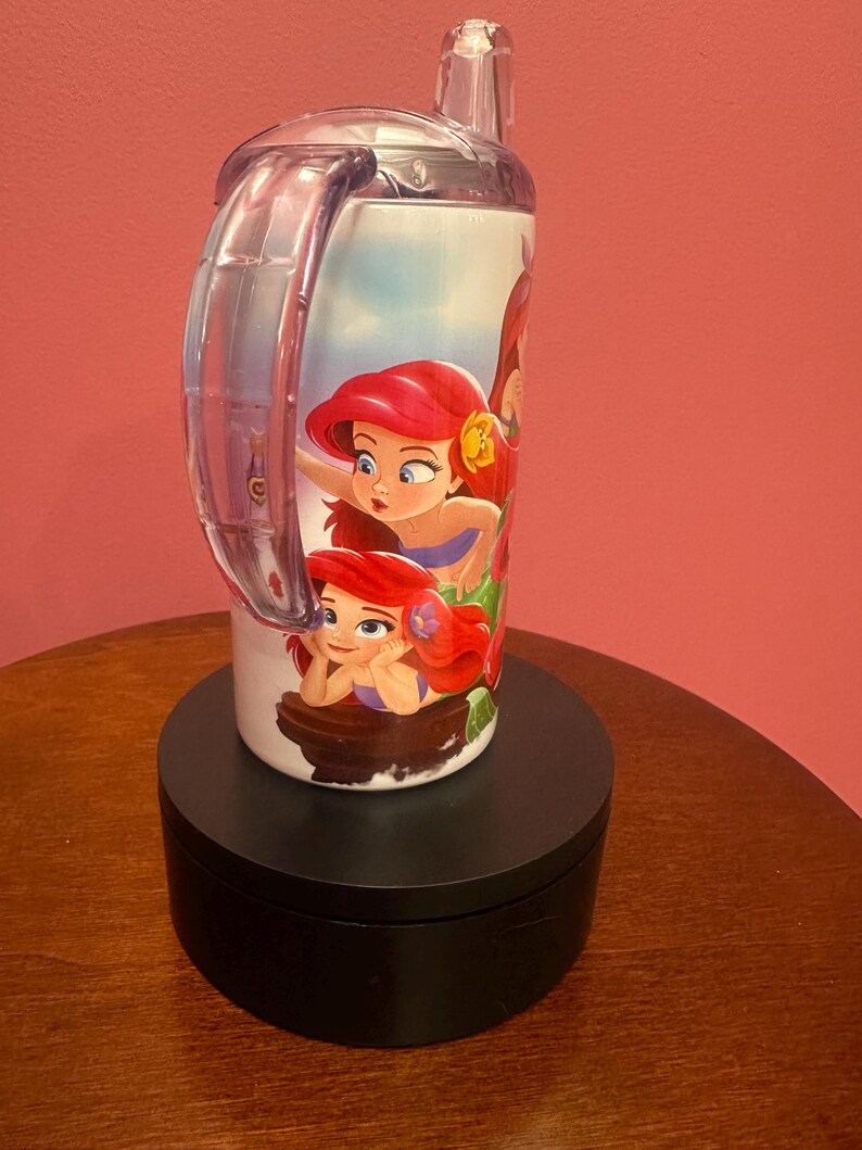 12 Oz Small Sea Princess Sippy Cup. Comes With an Extra Lid and a Straw ...