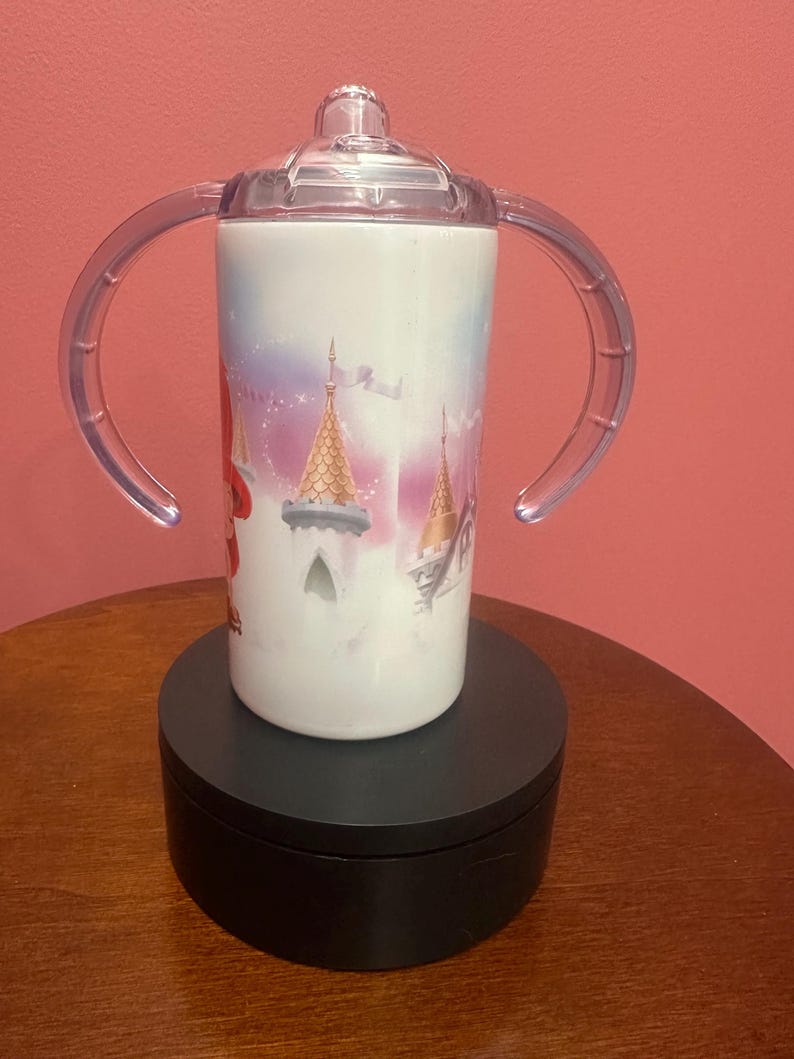 12 Oz Small Sea Princess Sippy Cup. Comes With an Extra Lid and a Straw ...