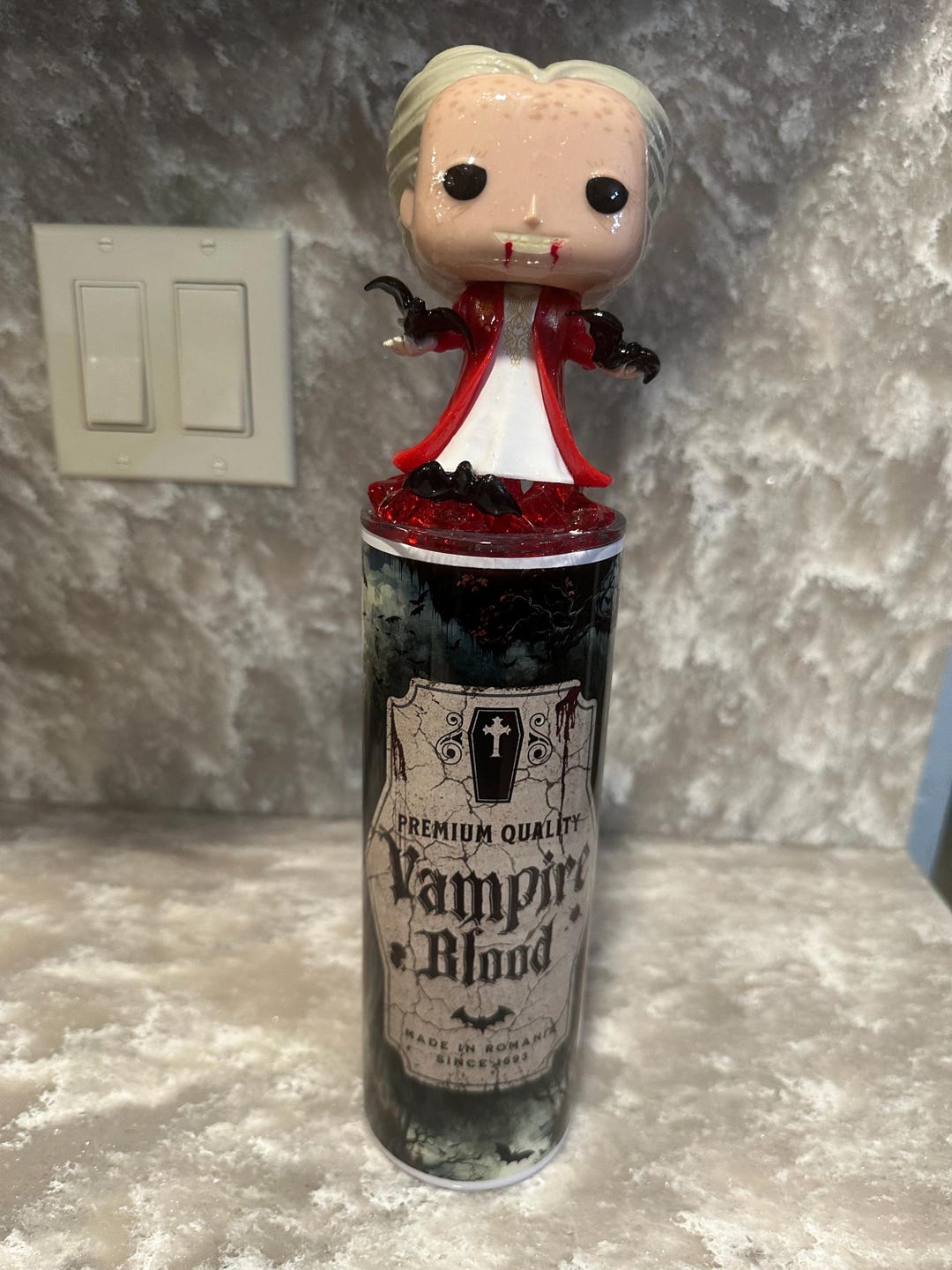 20 Oz Vampire Blood Tumbler With Topper . Great for Hot and Cold Drinks ...