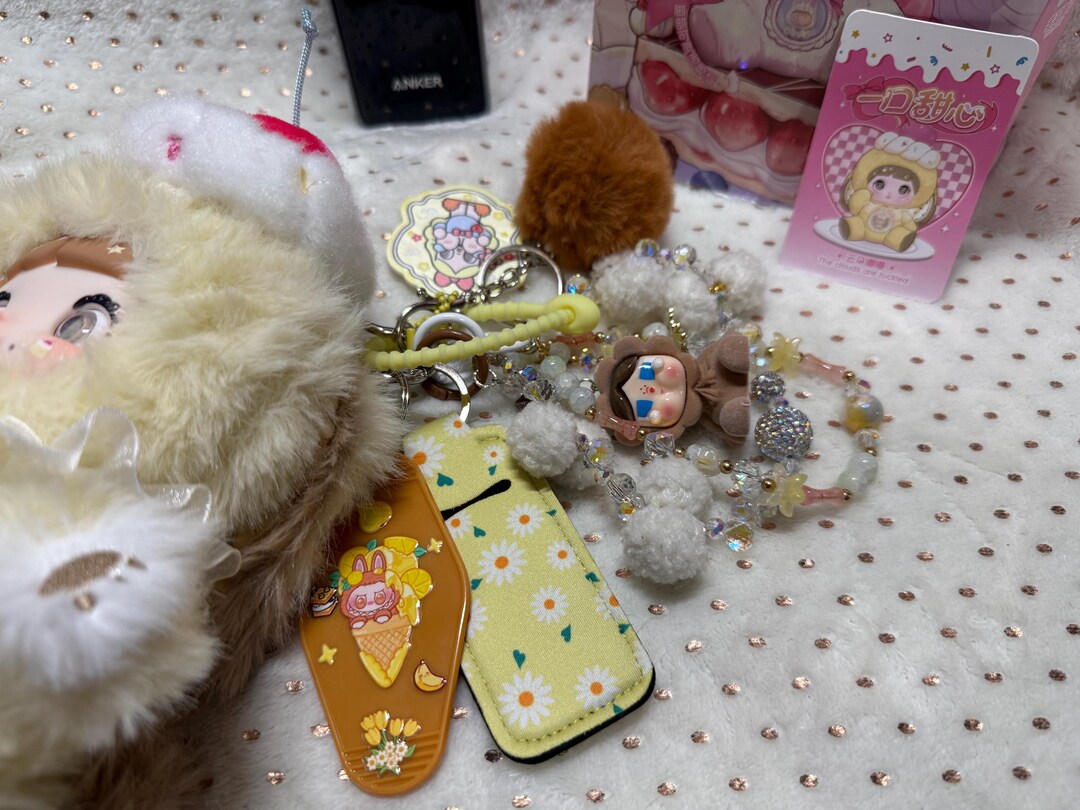 Nommi Yellow the Clouds Are Tuckled Plush Doll Keychain With Other ...