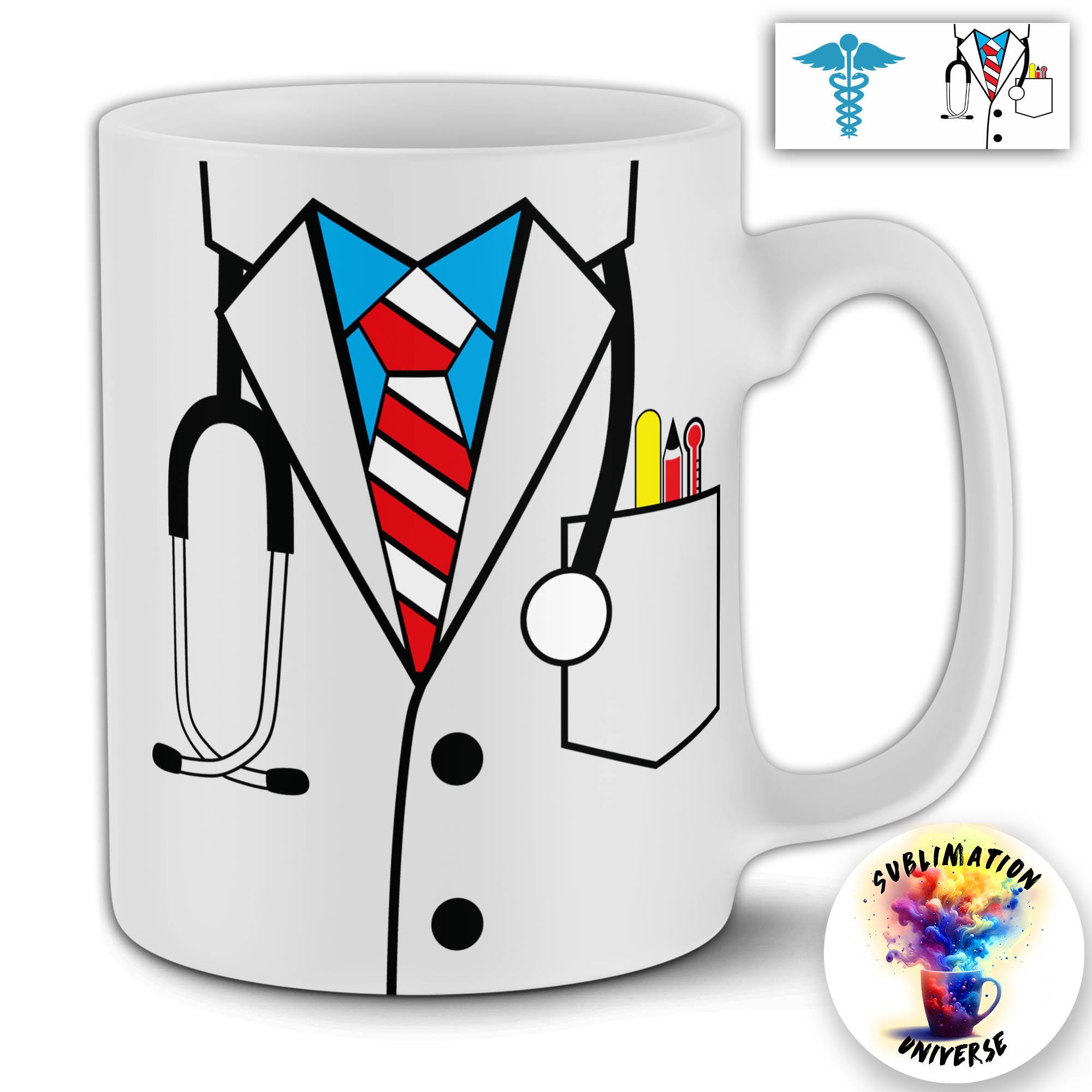 Doctor Mug Designs | 7 Medic Scrub 11oz Sublimation Wraps | Healthcare ...