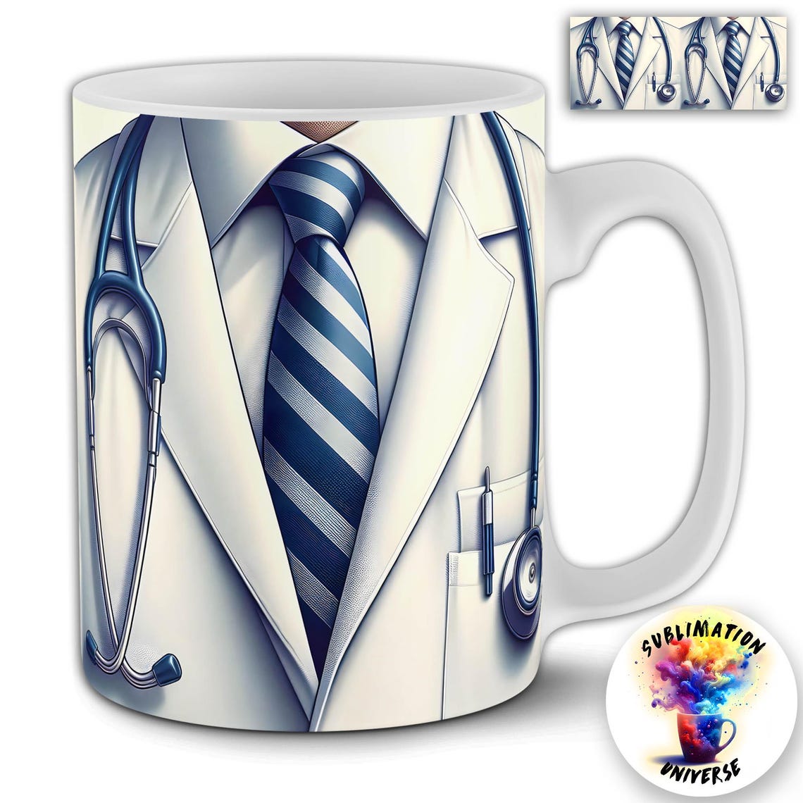 Doctor Mug Designs | 7 Medic Scrub 11oz Sublimation Wraps | Healthcare ...