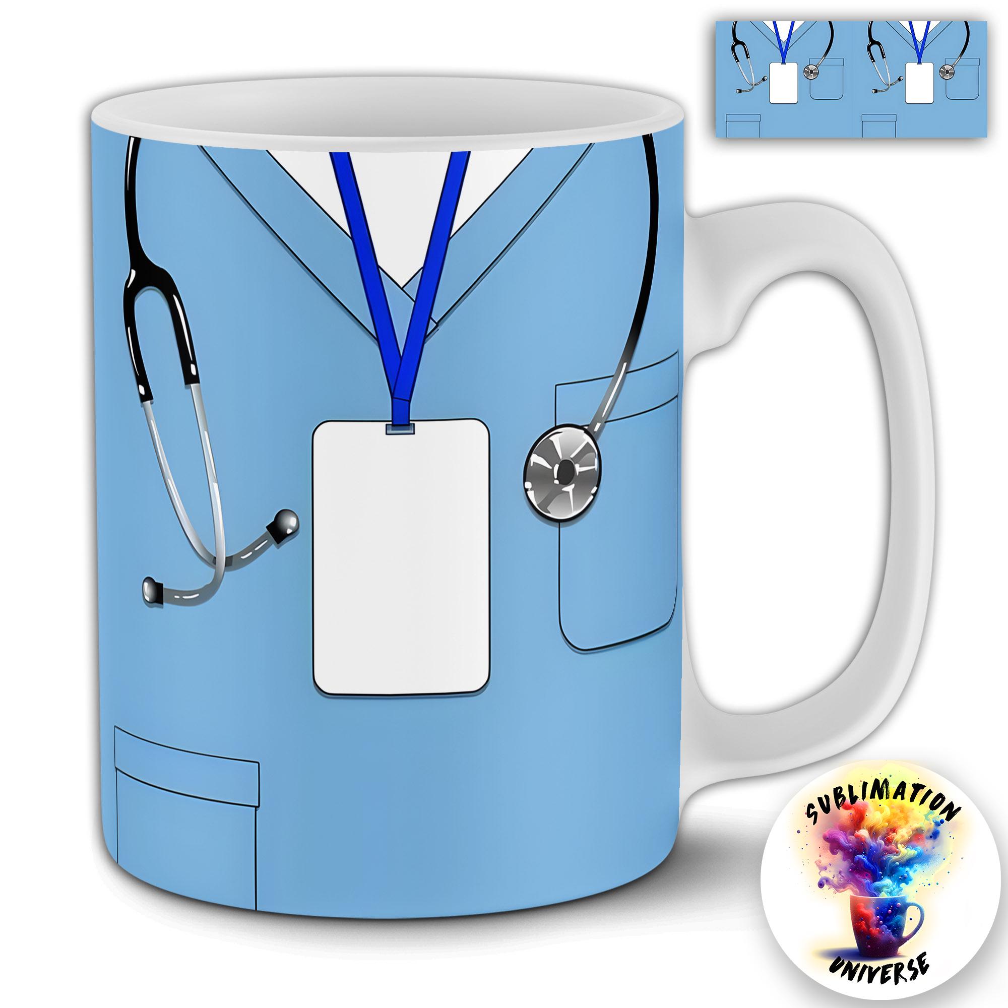 Doctor Mug Designs | 7 Medic Scrub 11oz Sublimation Wraps | Healthcare ...