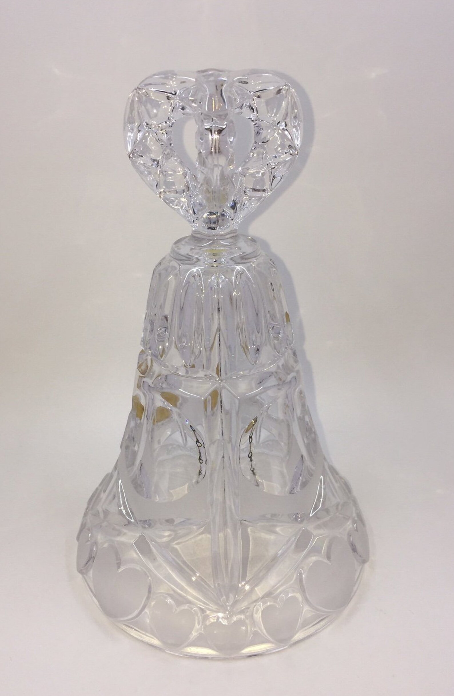 West German Hand Bell Echt Bleikristall Lead Crystal Heart | Etsy