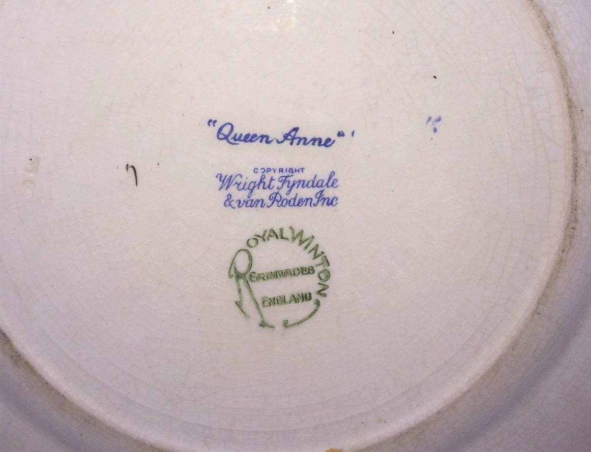 Royal Winton Queen Anne Dinner Plate - Etsy
