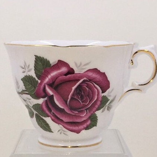 Red Rose Teacup - Etsy