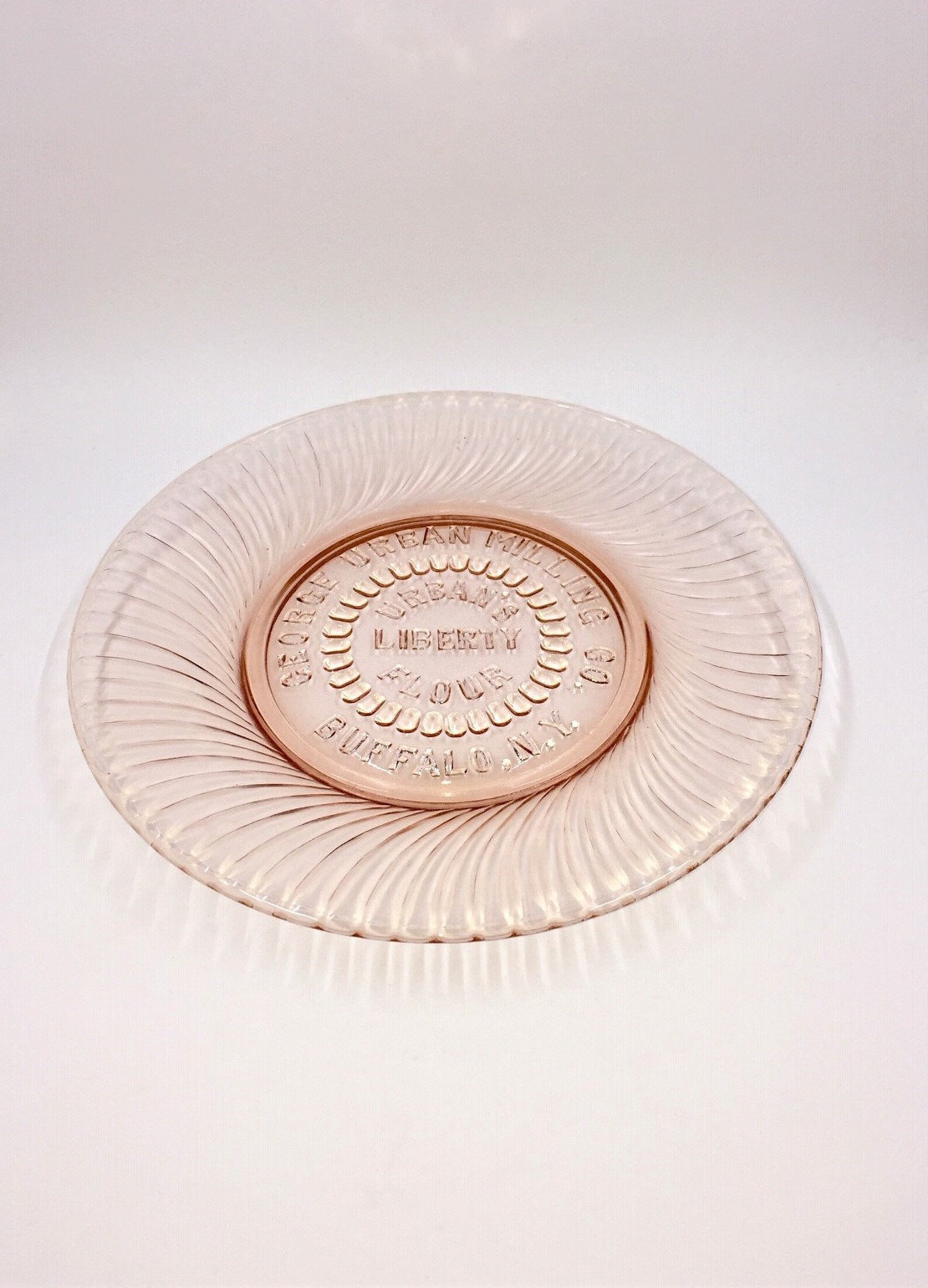 George Urban Milling Company Liberty Flour Pink Plate - Etsy