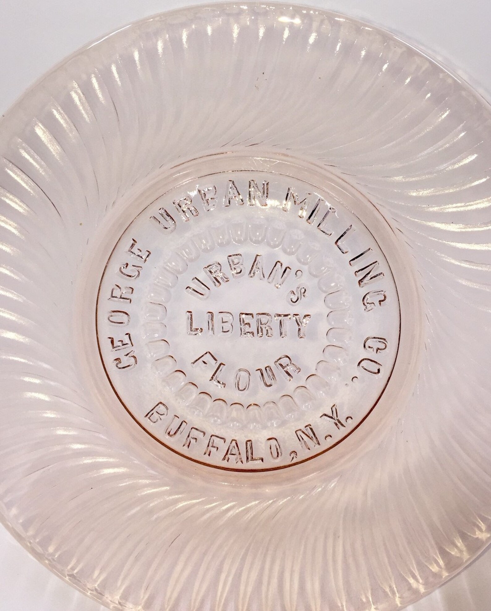 George Urban Milling Company Liberty Flour Pink Plate - Etsy