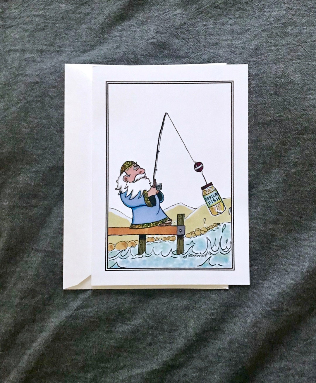 Humorous Jewish Passover-themed Card Featuring A Cartoon Rabbi, Gone ...