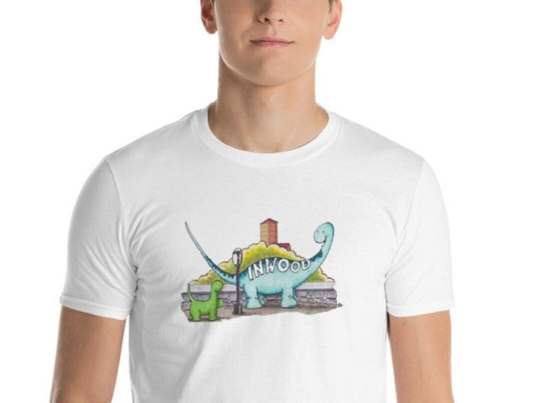 Whimsical Tee Shirt With Inwood Dinosaur at the Cloisters - Etsy
