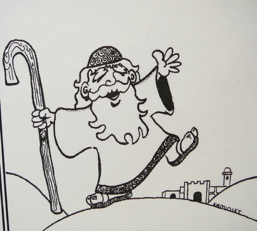 Humorous Jewish Greeting Card. the Happy Rabbi - Etsy