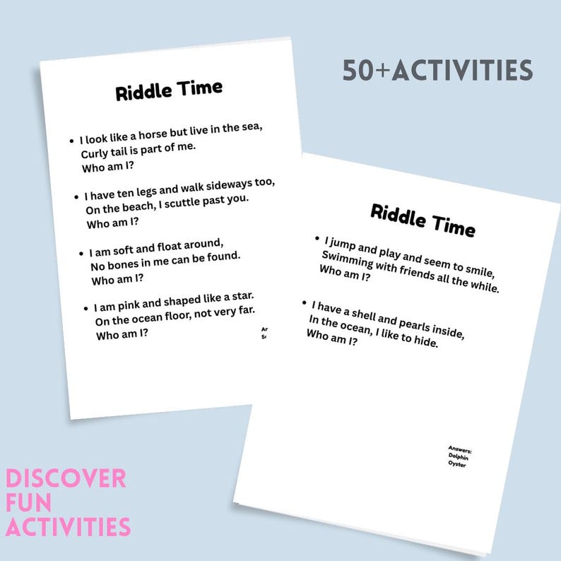 Under the Sea Activity Book | Ocean Fun Games, Coloring, Puzzles ...