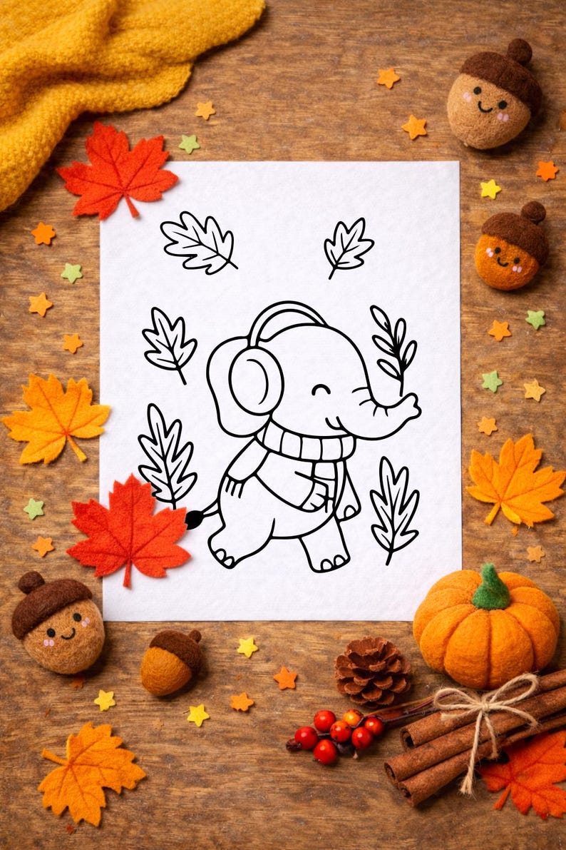 Autumn Animal Coloring Pages for Kids | Woodland Creatures, Fall ...