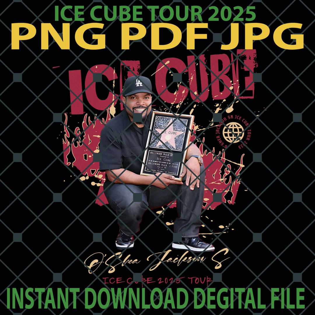 Ice Cube Tour 2025 Fan Art: Hip Hop Legend (digital Download) - Etsy