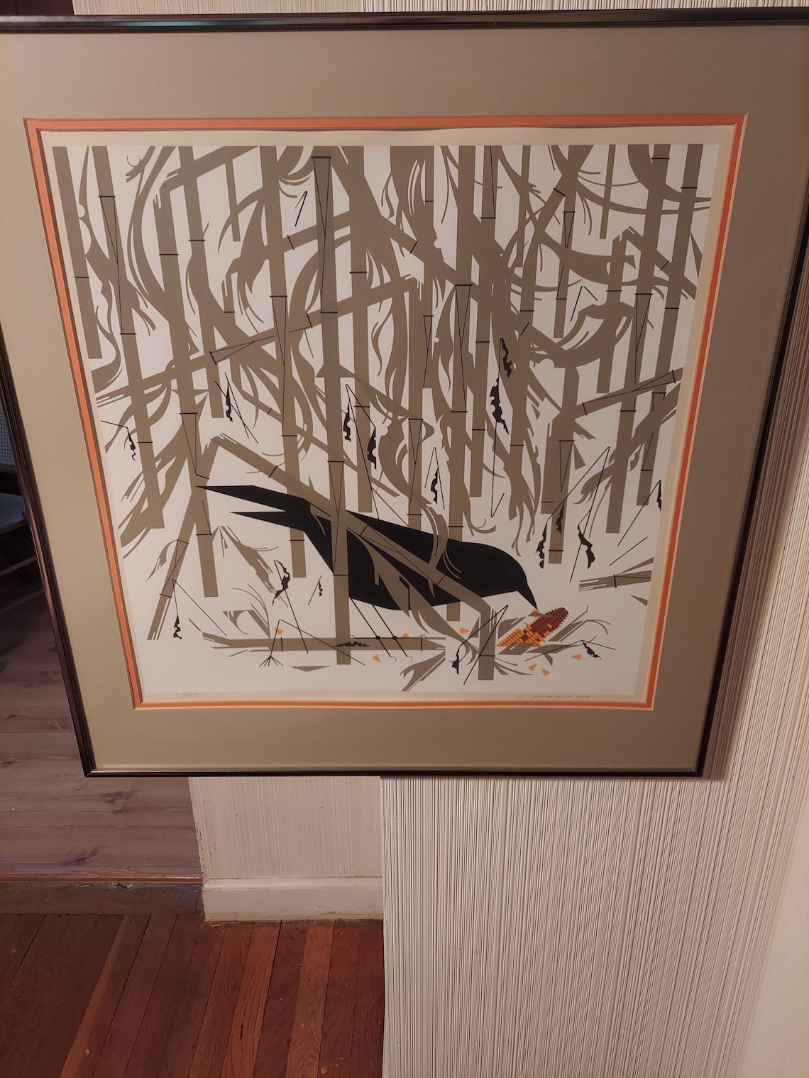 Crow in the Snow by Charley Harper - Etsy