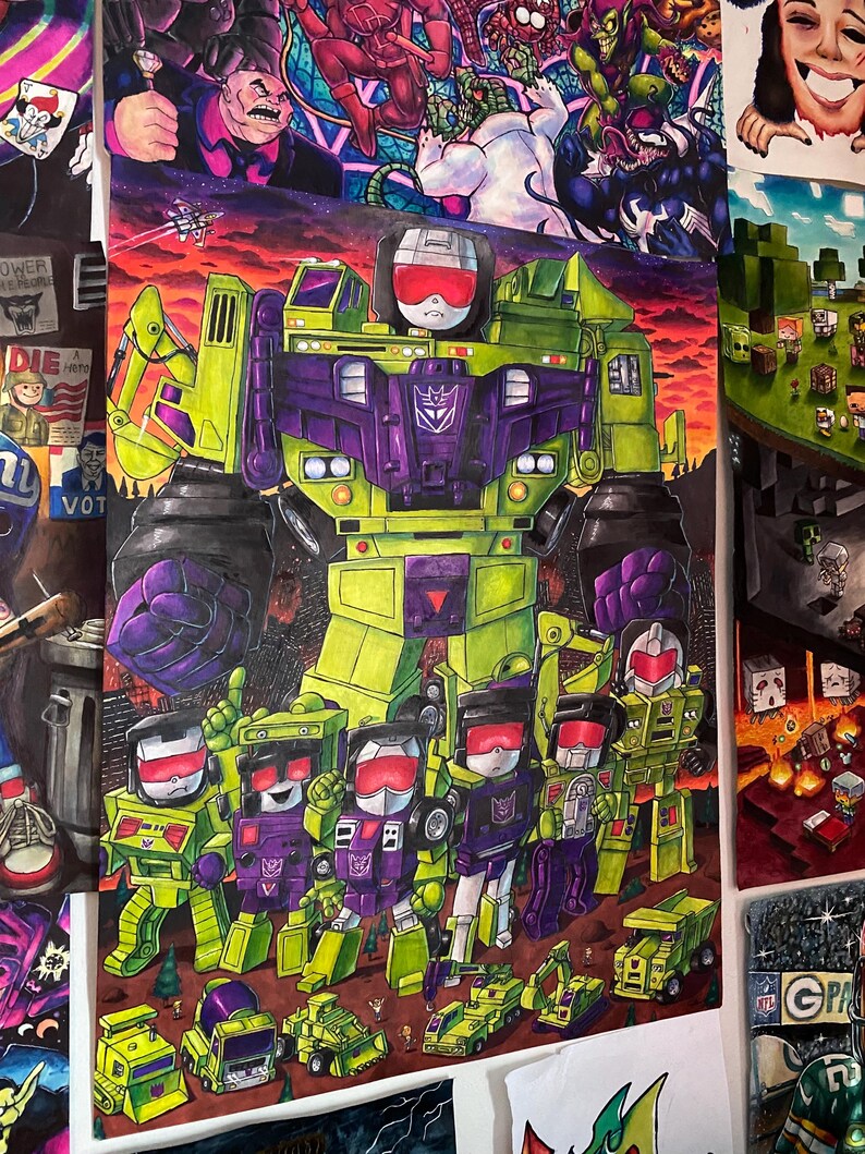 Transformers Devastator Fanart Poster Print - Etsy