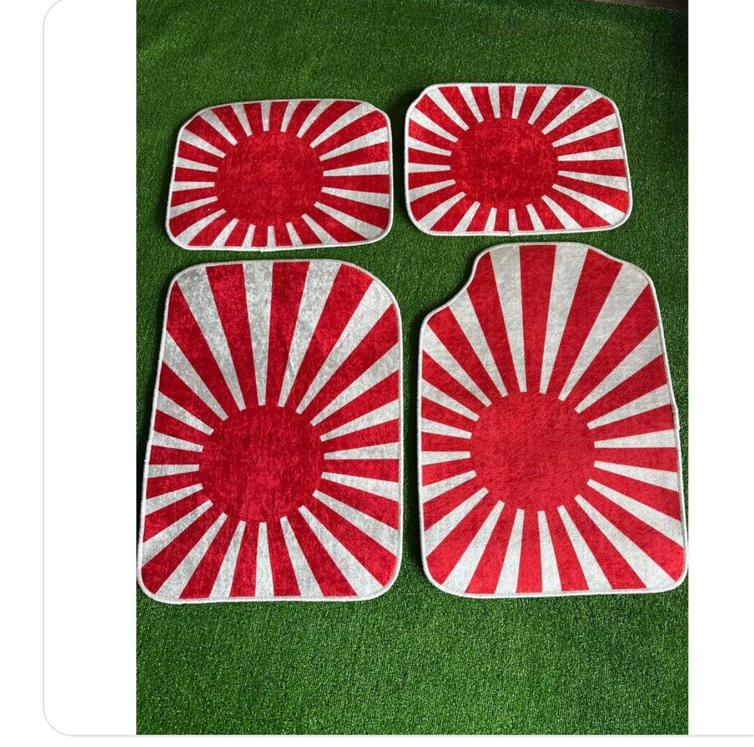 Japan Flag Detailed Car Mat, Jdm Car Mat, Custom Car Floor Mats, Mat ...
