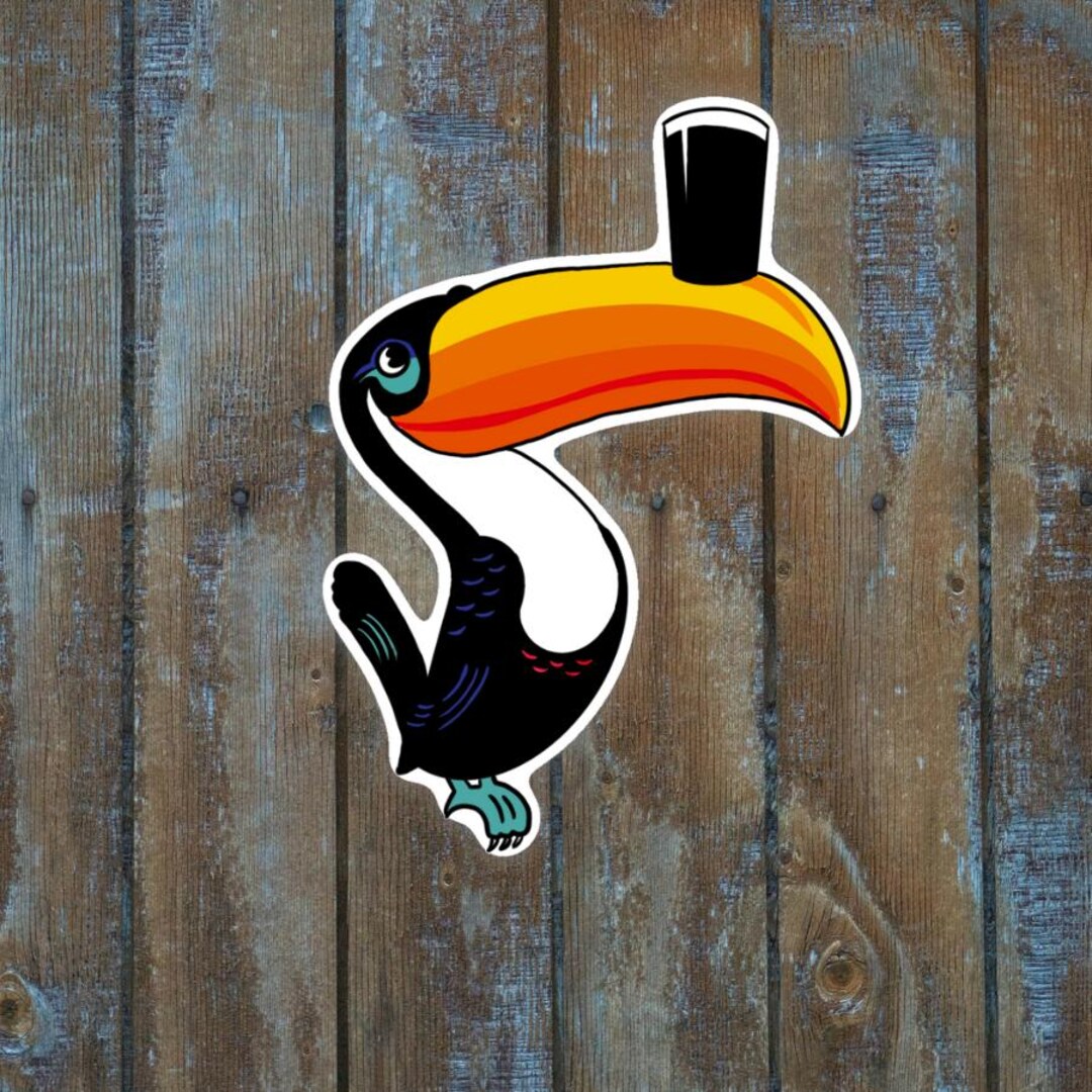 Guinness Toucan Bird Sticker - Etsy