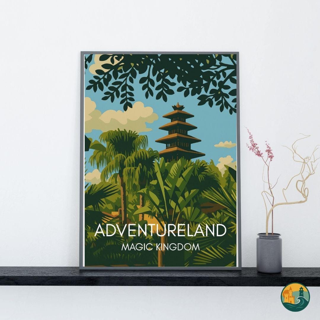 Magic Kingdom Disney Poster - Disney Wall Art Print - Disney Print ...