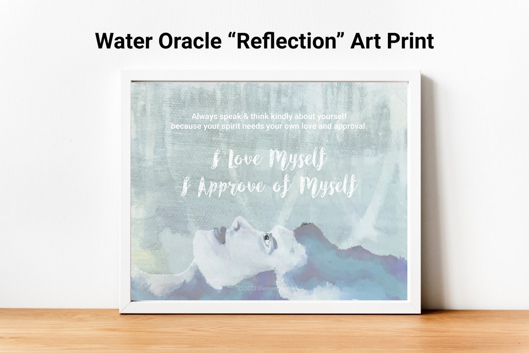 Reflection Card From Water Oracle Daily Soul Therapy Cards Art Quote ...