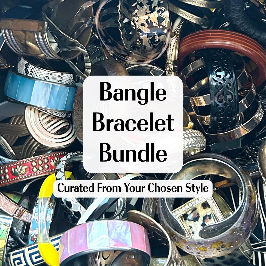 Curated Bangle Bracelet Stack: Vintage, Boho, Punk & More - Etsy