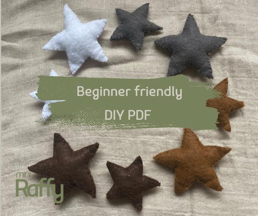 DIY Felt Star PDF Pattern – Easy Sewing Project for Nursery Decor - Etsy UK