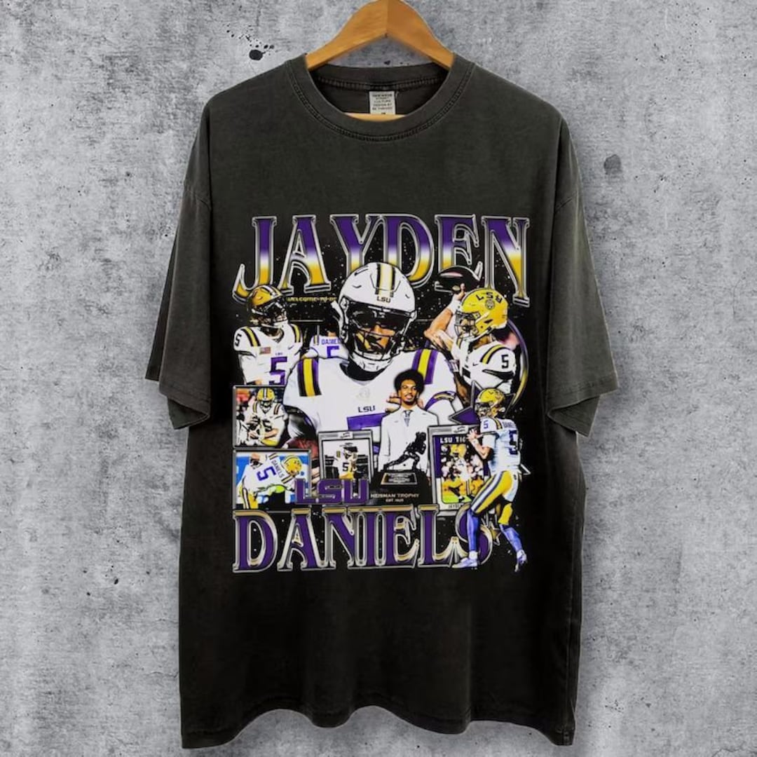 Vintage 90s Graphic Style Jayden Daniels Shirt, Jayden Daniels Tee ...