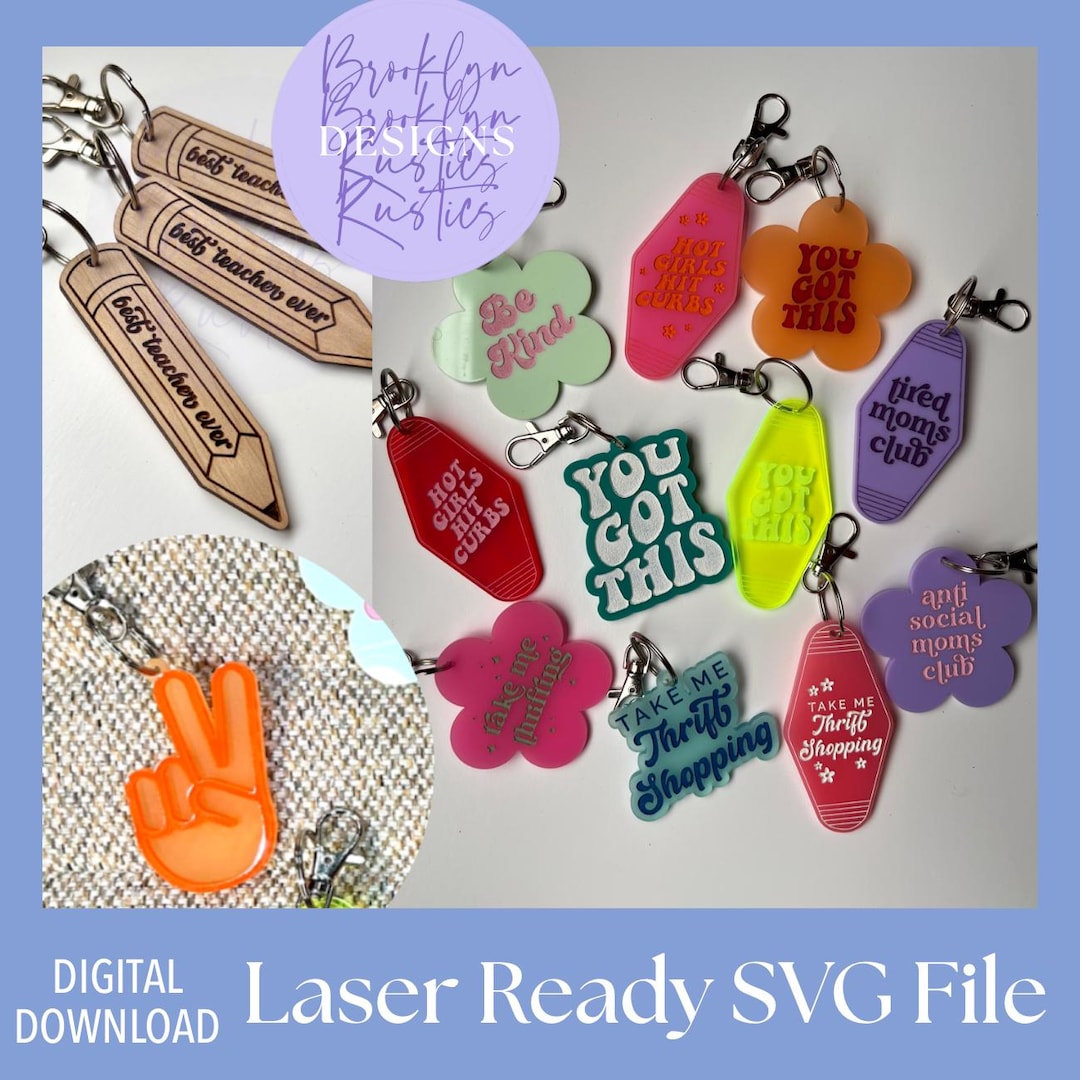 SVG File, Funny Keychains, Funky Keychain, Thrifting, Hot Girls Hit ...