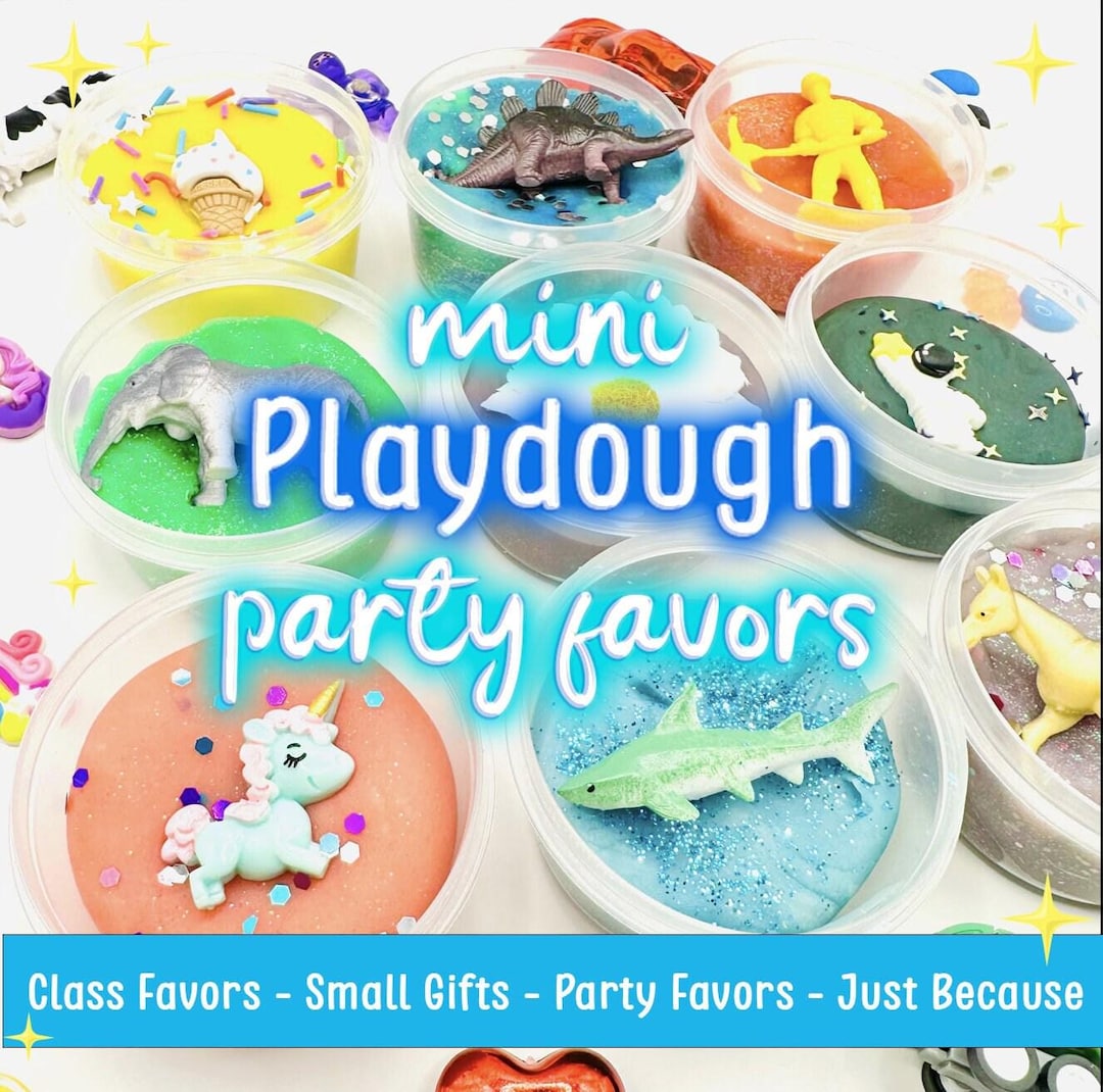 Playdough Party Favors, Playdough Jars, Playdough Kit, Play Doh ...
