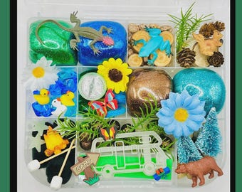 Camping Play Dough Sensory Kit - Etsy