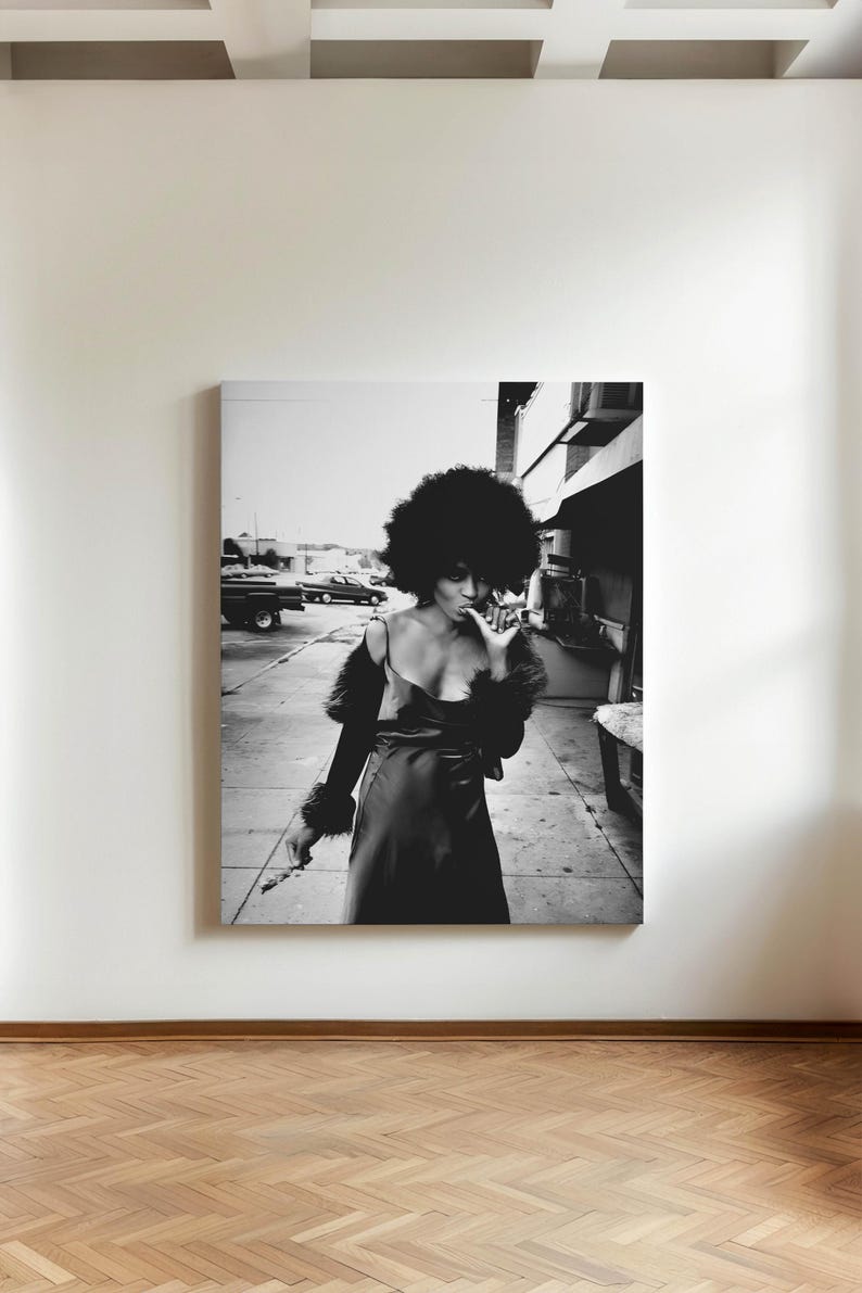 Diana Ross Rib Eating Photo Print, 1980s Music Icon Art, Retro Wall ...