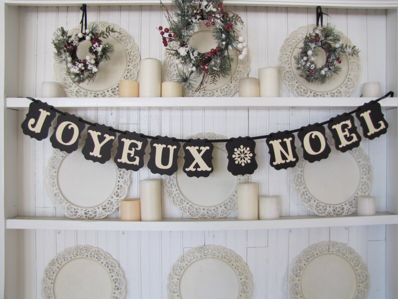 JOYEUX NOEL Christmas Banner French Christmas Sign Christmas | Etsy
